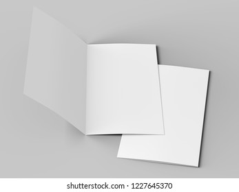 Leaflet Folded Dl Format Mock 3d 스톡 일러스트 1457074706 | Shutterstock