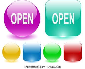 Open Interface Element Raster Illustration Stock Illustration 145162168 ...