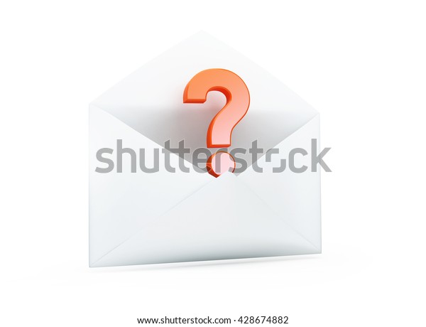 Open Letter Question Mark 3d Illustrationon Stock Illustration ...