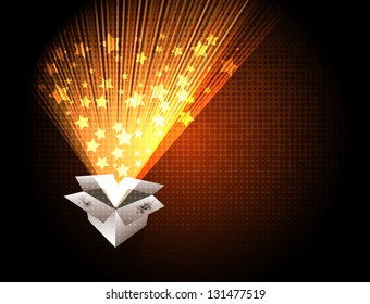Open Magic Gift Box Stock Illustration 131477519 | Shutterstock