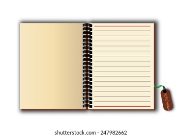 Open Note Old Brown 스톡 일러스트 247982662 | Shutterstock