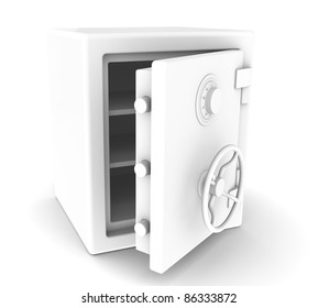 Open Safe Combination Lock All White Stock Illustration 86333872 ...