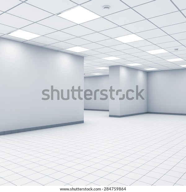 Open Space Background Abstract Empty Office : illustration de stock ...