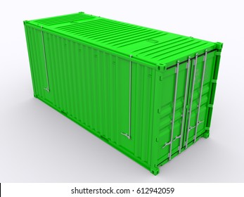 Open Top Container 3d Rendering Stock Illustration 612942059 | Shutterstock
