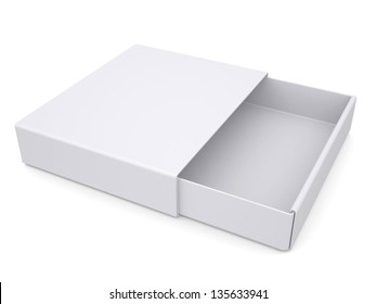 Open White Box Isolated Render On Stock Illustration 135633941 ...