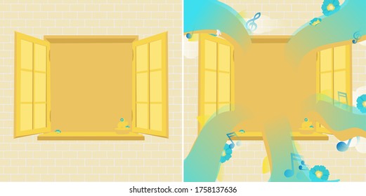 237 Open window frame clipart Images, Stock Photos & Vectors | Shutterstock