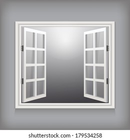 Realistic Vector Window Glass Effect Stock Vector (Royalty Free ...