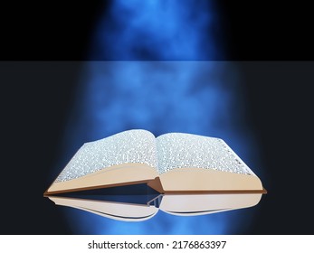 Opened Book Magic Smoke 3d Rendering Stock Illustration 2176863397 ...