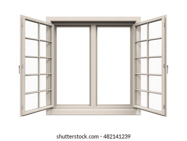 Opened Wooden Window 3d Rendering 库存插图 482142421 | Shutterstock