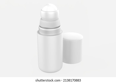 Opened Rollon Deodorant Mockup Realistic Antiperspirant Stock ...
