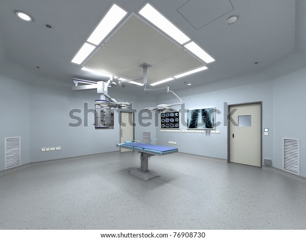 Operating Room Stock Illustration 76908730