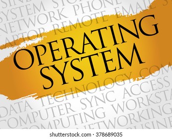 Operating System Word Cloud Concept Stock Illustration 378689035 ...