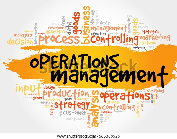 Operations Management Word Cloud Collage Business Stock Illustration ...