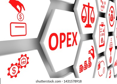 Opex Concept Cell Background 3d Illustration Stock Illustration ...