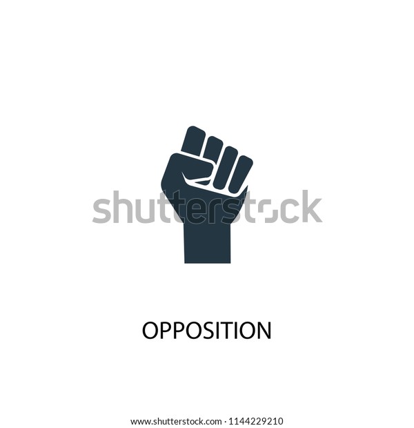 Opposition Icon Simple Element Illustration Opposition Stock ...