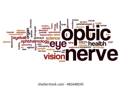 Optic Nerve Word Cloud Concept Stock Illustration 482648245
