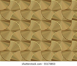 Optical Art Multiple Concentric Circles Gold Stock Illustration ...