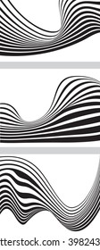 Optical Effect Mobius Wave Stripe Design Stock Illustration 398243785 ...