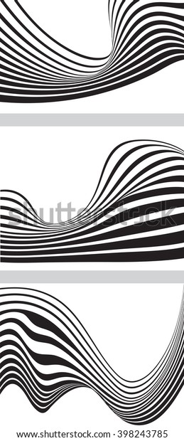 Optical Effect Mobius Wave Stripe Design Stock Illustration 398243785 ...