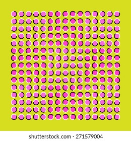 Optical Illusion Movement Executed Form Fluctuating Stock Illustration ...