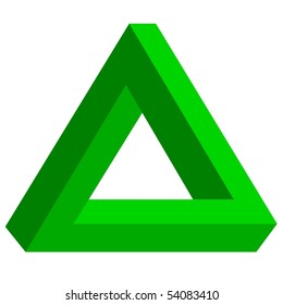 8,278 Optical illusion triangle 3d Images, Stock Photos & Vectors ...