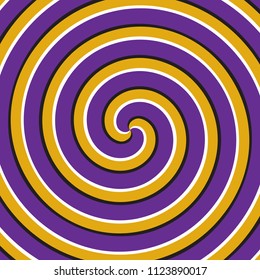 Hypnotic Spiral Backgroundoptical Illusion Style Design Stock Vector ...