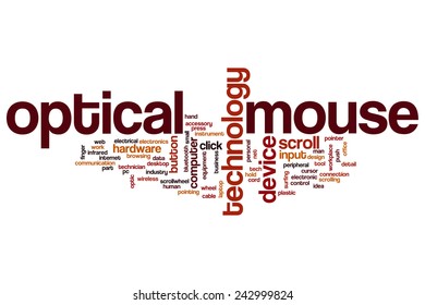 Optical Mouse Word Cloud Concept Device Stock Illustration 242999824 ...