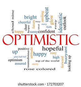 Optimistic Word Cloud Concept Great Terms Stock Illustration 172703207 ...