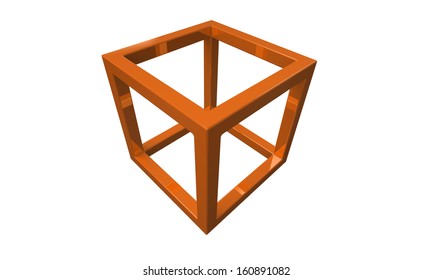 Hexaedron Leonardo Da Vinci 3d Model Stock Illustration 1008439723 ...
