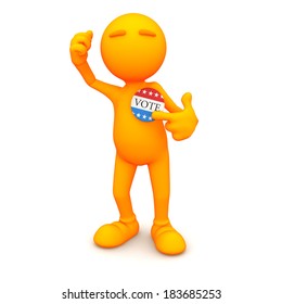 3d Orange Man Holding Pot Gold Stock Illustration 175381730
