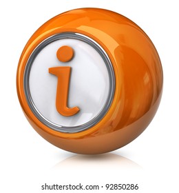 Orange Information Icon Stock Illustration 92850286 | Shutterstock