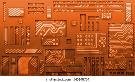 Orange Pcb Board Background Stock Illustration 545148784 | Shutterstock