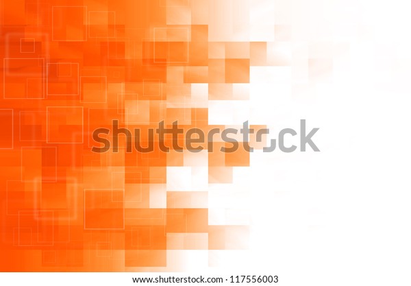 Orange Square Abstract Background Stock Illustration 117556003