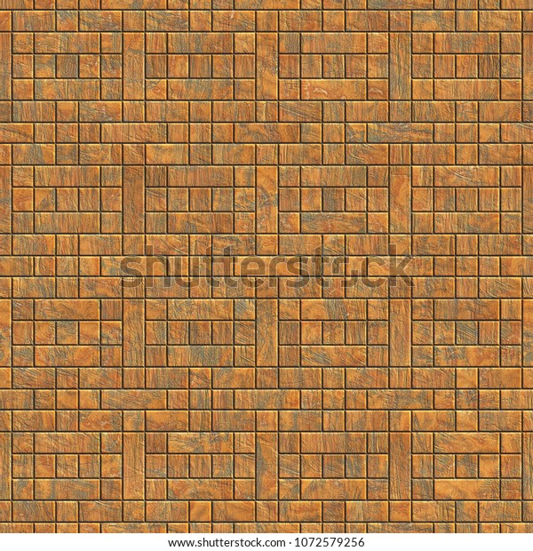 Orange Tile Texture Seamless Background Stock Illustration 1072579256 ...