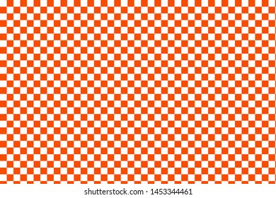 Orange White Checkered Background Small Squares Stock Illustration ...