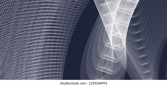 Organics Forms Made Width Lines Rectangles Stock Illustration ...
