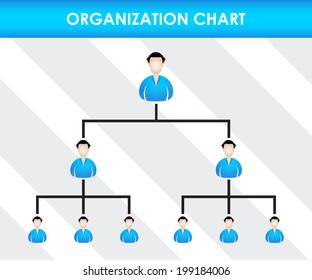 Organization Chart Template 스톡 일러스트 199184006 | Shutterstock
