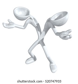 Original 3d Character Illustration Split Half Stock Illustration ...
