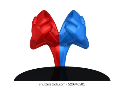 Original 3d Character Illustration Split Half Stock Illustration ...