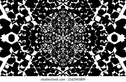 Original Black Patterns On White Background Stock Illustration ...