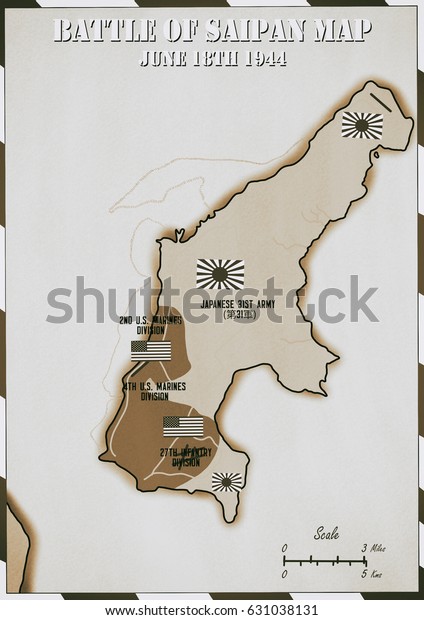 Original Hand Drawn Map Us Invasion Stock Illustration 631038131 ...