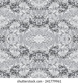 Ornate Pixel Background Seamless Pattern Stock Illustration 241779961 ...