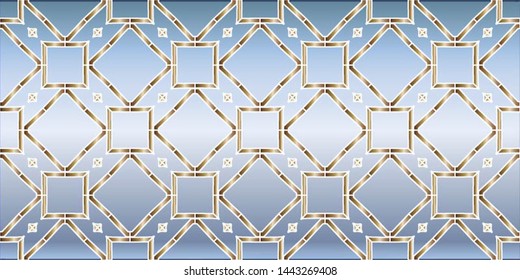 Ottoman Geometric Patterns Endless Texture Abstract Stock Illustration ...
