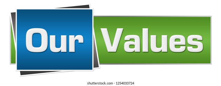 Our Values Text Written Over Blue Stock Illustration 1257938047 ...