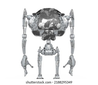 Out Date Robot Standing White Background Stock Illustration 2188295349 ...