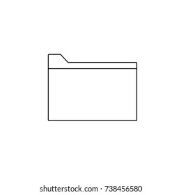 Outline Folder Icon Stock Illustration 738456580