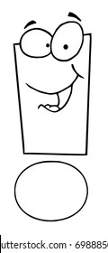 Outlined Exclamation Mark Stock Illustration 69888508 | Shutterstock