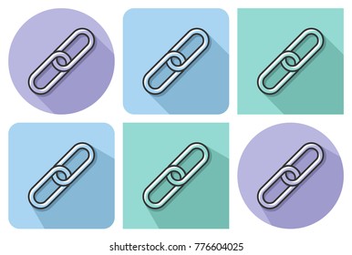 Outlined Icon Chain Parallel Not Parallel Stock Illustration 776604025 ...
