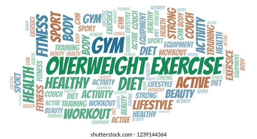 Overweight Exercise Word Cloud Stock Illustration 1239144364 | Shutterstock