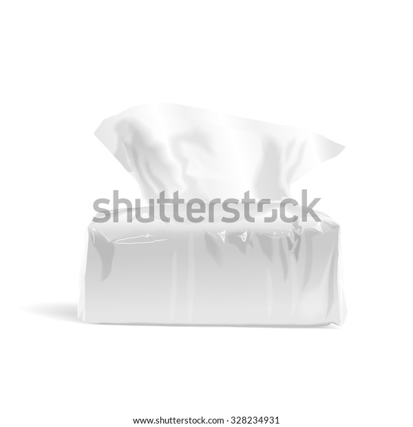 Pack Open Tissue Paper Isolated On Stock Illustration 328234931 ...